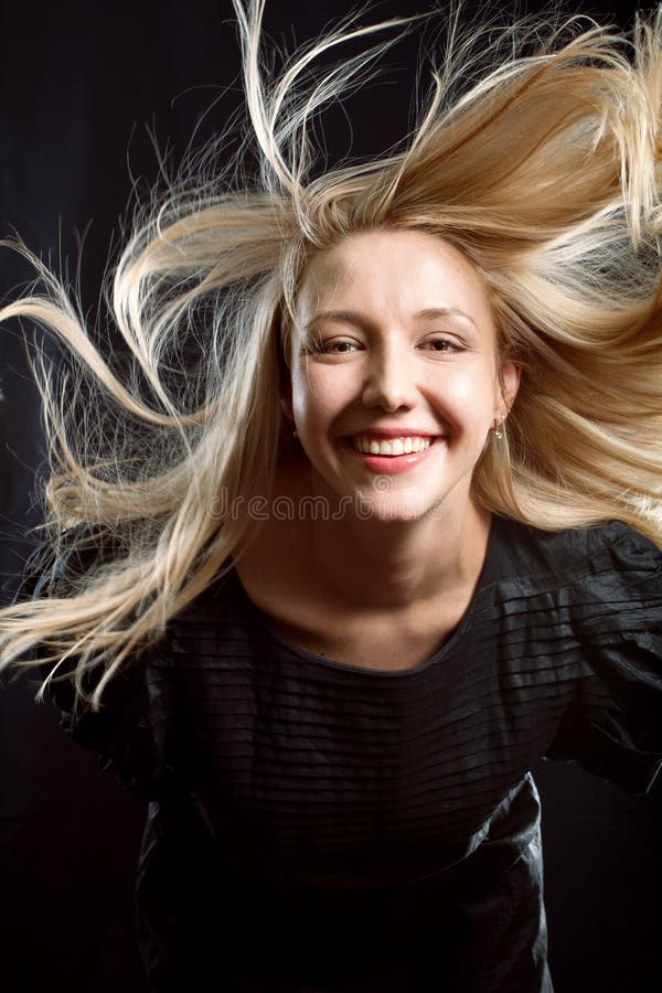 Pretty Woman with Beautiful Hair Stock Image - Image of beautiful ...