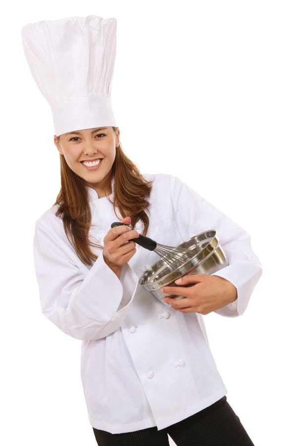 Woman in chef s costume stock image. Image of woman, apron - 23431011