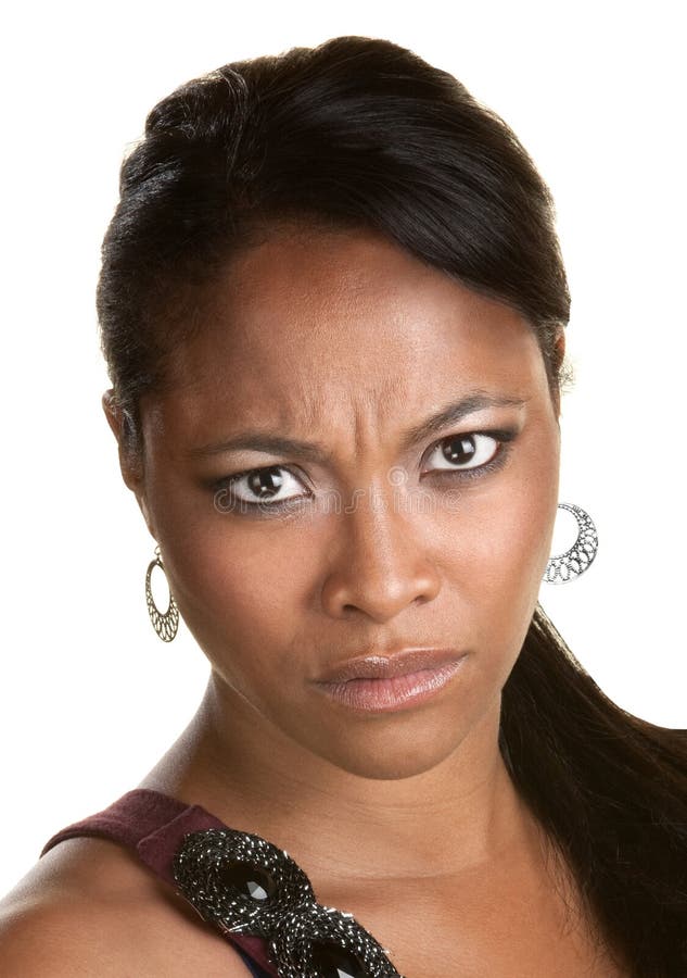 Screaming Black Woman stock image. Image of expression - 26130301