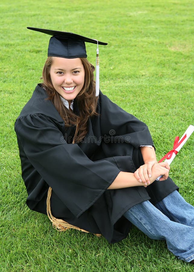 Pretty Woman at Graduation stock photo. Image of face - 1496852