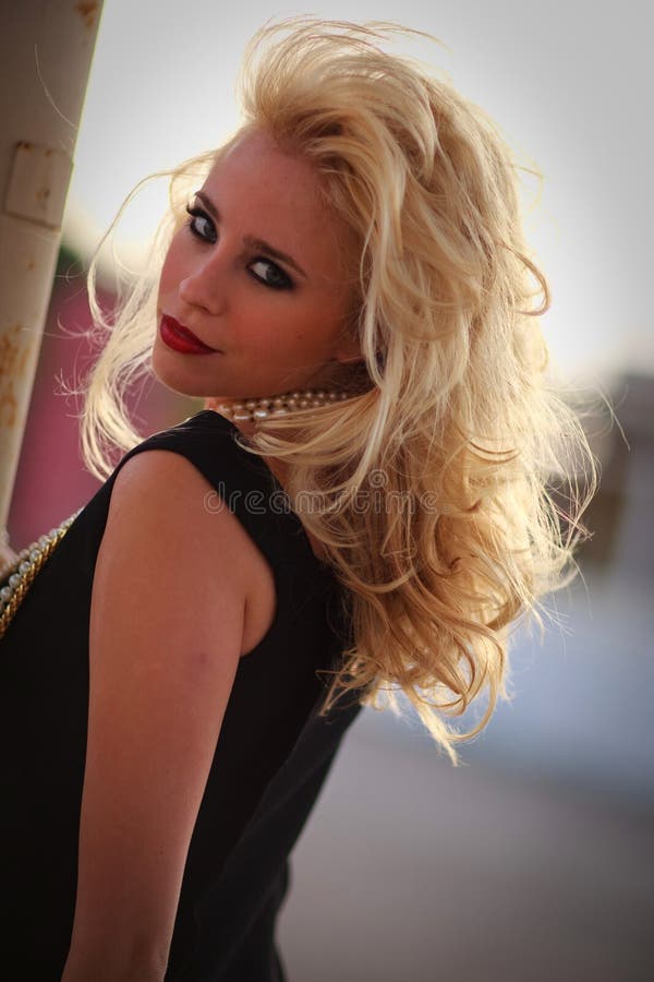 Pretty Woman Model in Urban Environment Stock Photo - Image of girl ...