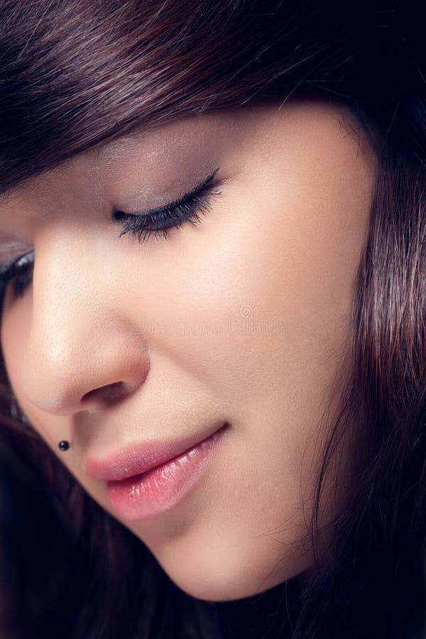Pretty Woman with Piercing stock image. Image of cute - 31640645