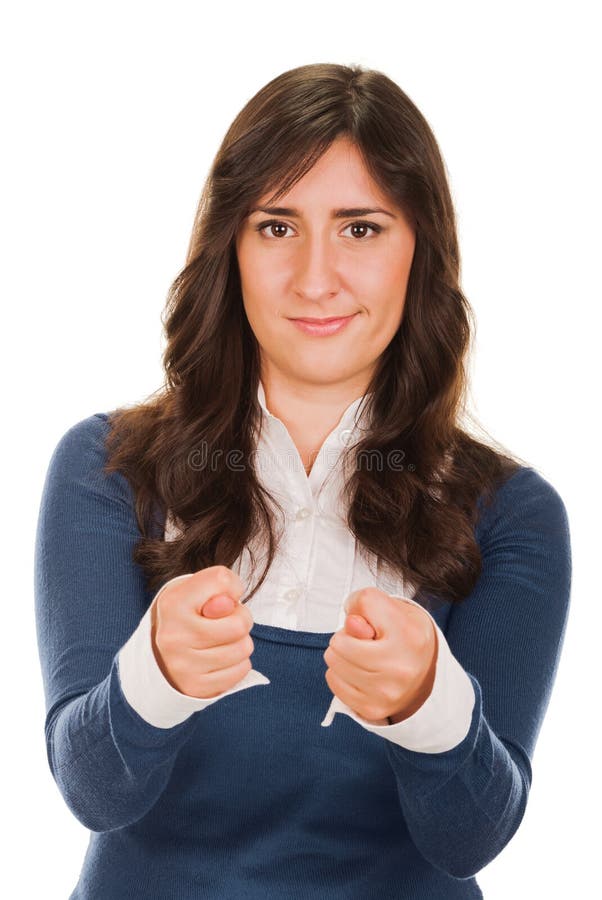 Pretty Woman Shows the Figs Stock Photo - Image of hair, girl: 76111634