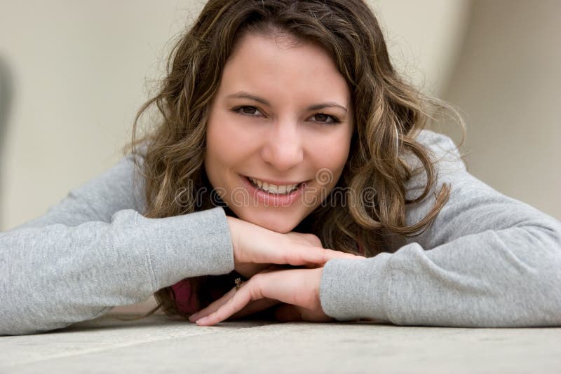 Pretty Woman Smiling stock photo. Image of gorgeous, girl - 8512348