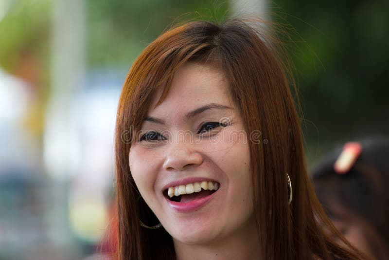 Pretty Woman Smiling and Engaging Stock Image - Image of future ...