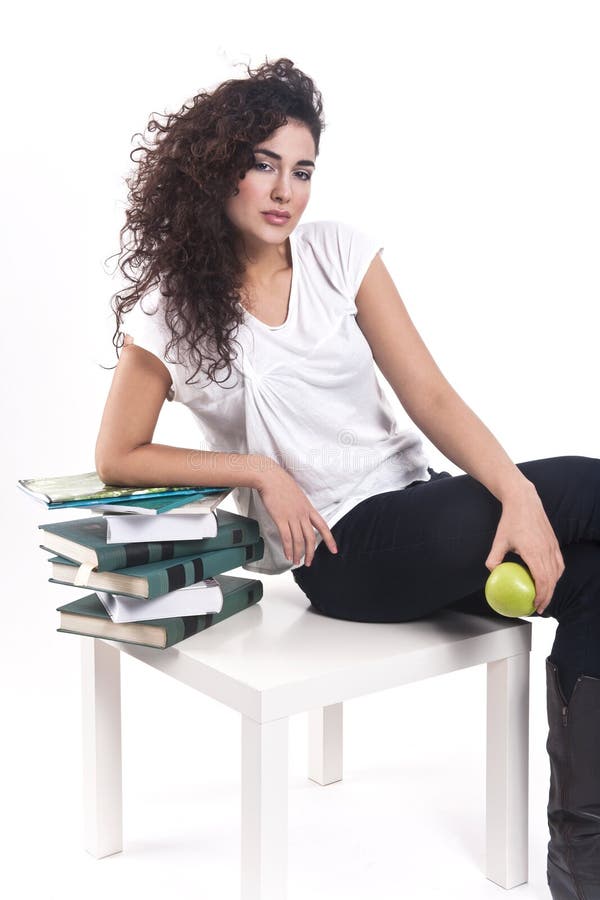 Pretty Woman Takes Some Rest Stock Photo - Image of break, woman: 23227074