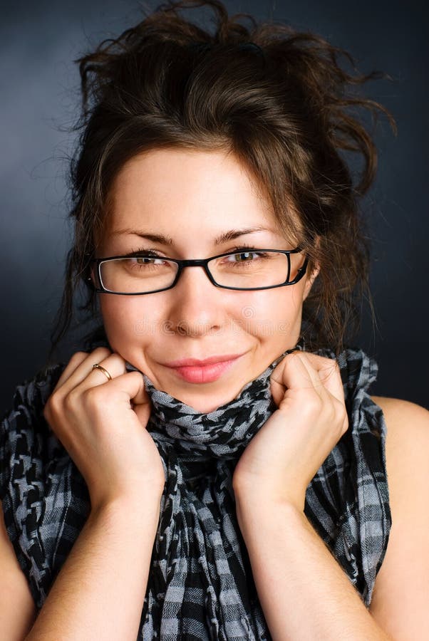 Pretty Woman Wearing Glasses Stock Photo - Image of business, charming ...