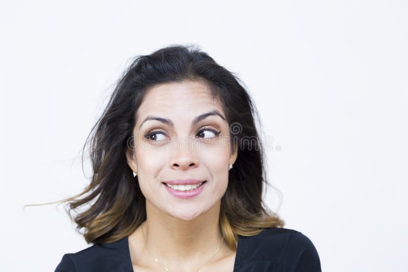 Pretty Woman with Weird Expression Stock Photo - Image of freak, beauty ...