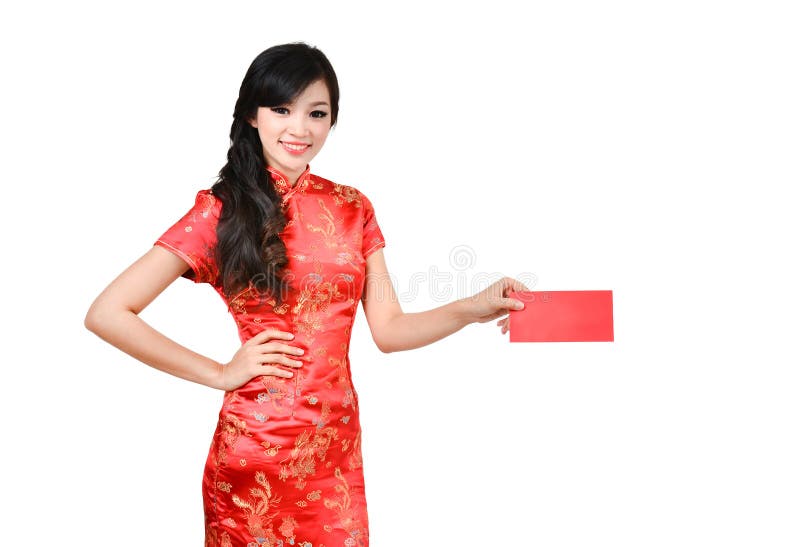 Pretty Women with Cheongsam Stock Photo - Image of beauty, portrait ...