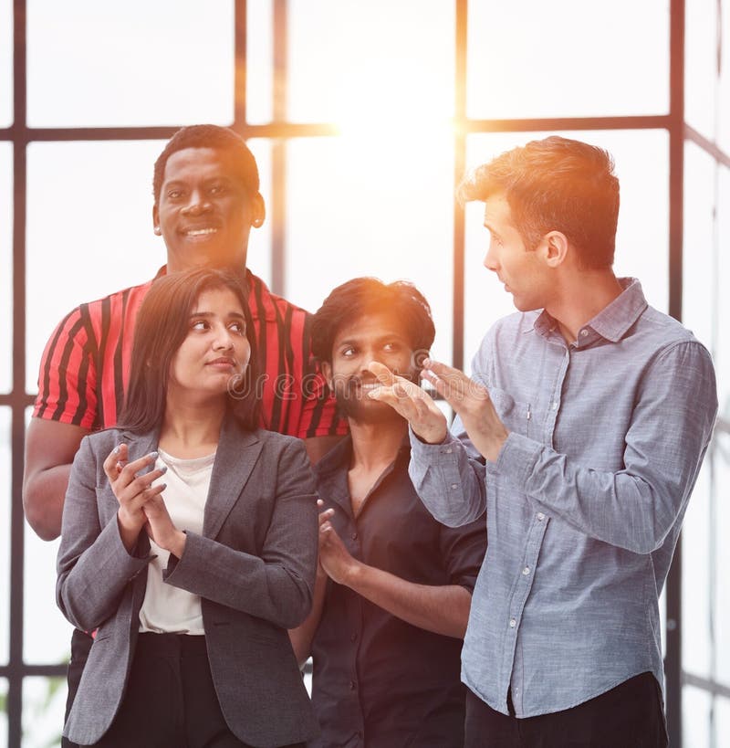 Pretty Young Designers are Working in Cooperation Stock Photo - Image ...