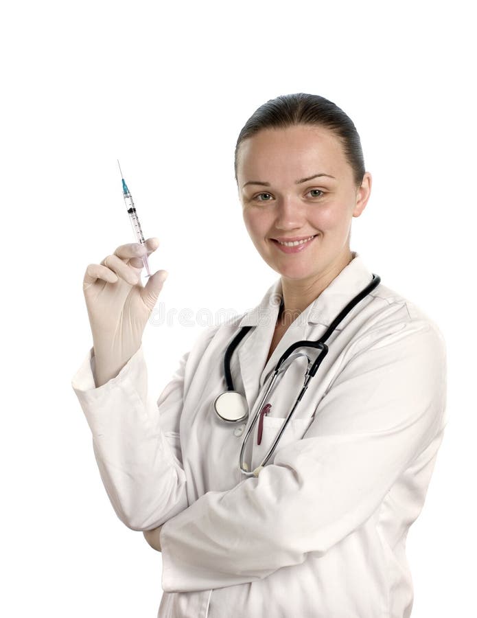 Young Pretty Lady Nurse At Hospital Stock Photo - Image of health ...