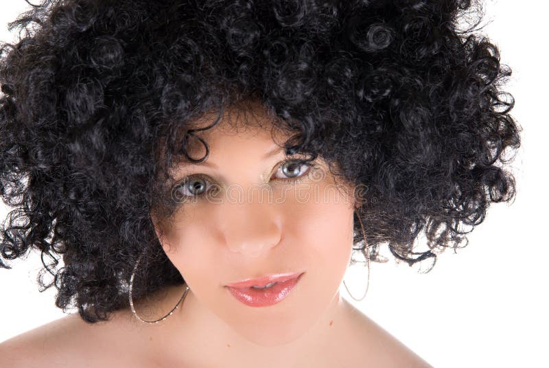 Pretty young frizzy woman stock photo. Image of healthy - 11738536