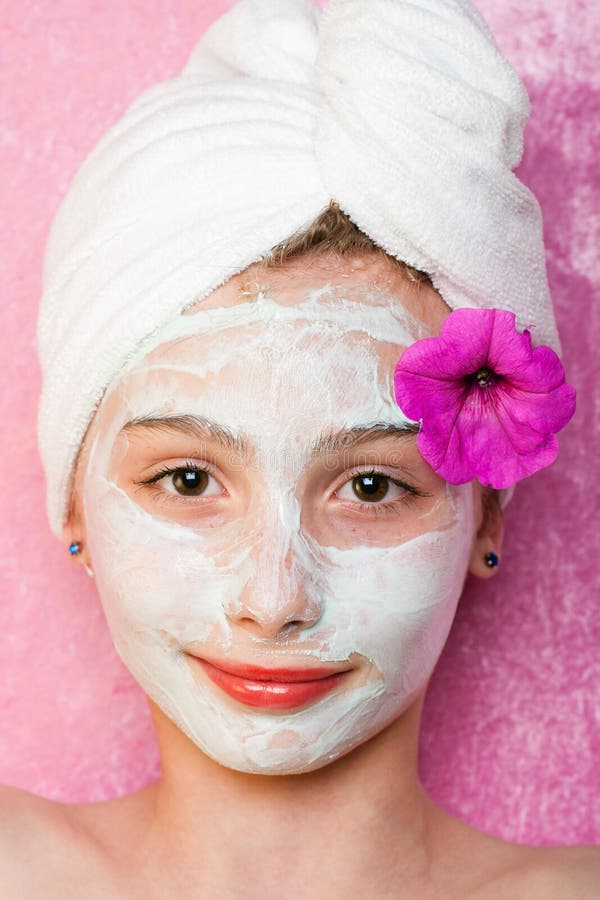 Pretty Young Girl Getting Spa Treatment Stock Image - Image of fresh ...