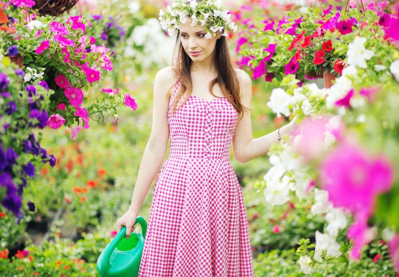 Summer lady stock image. Image of female, look, hairstyle - 9981811