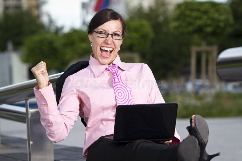 Pretty young woman stock image. Image of manager, pretty - 20051807