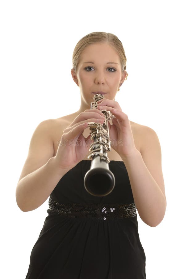 Oboe on white background stock image. Image of classic - 37634543