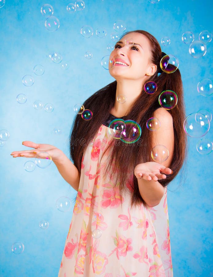 Woman Covered Bubbles Stock Photos - Free & Royalty-Free Stock Photos ...