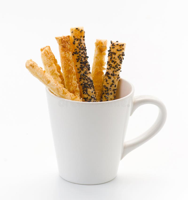 Pretzel Bread Sticks Isolated Stock Photo - Image of glazed, pretzel ...