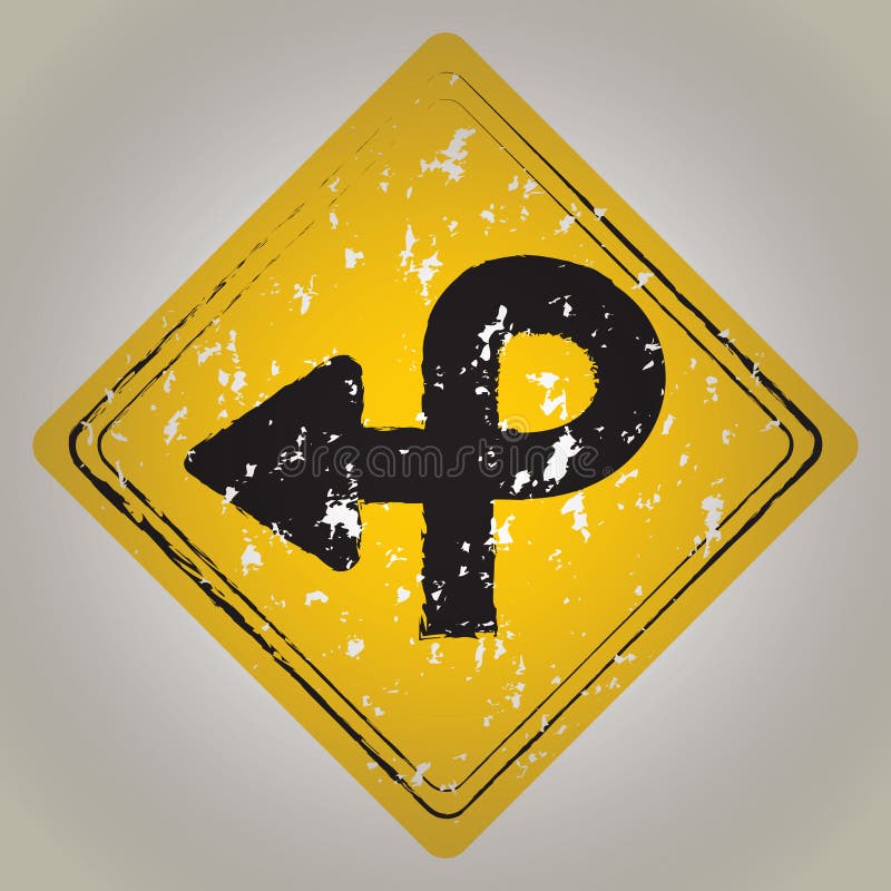 Pretzel Loop Road Sign. Vector Illustration Decorative Design Stock ...