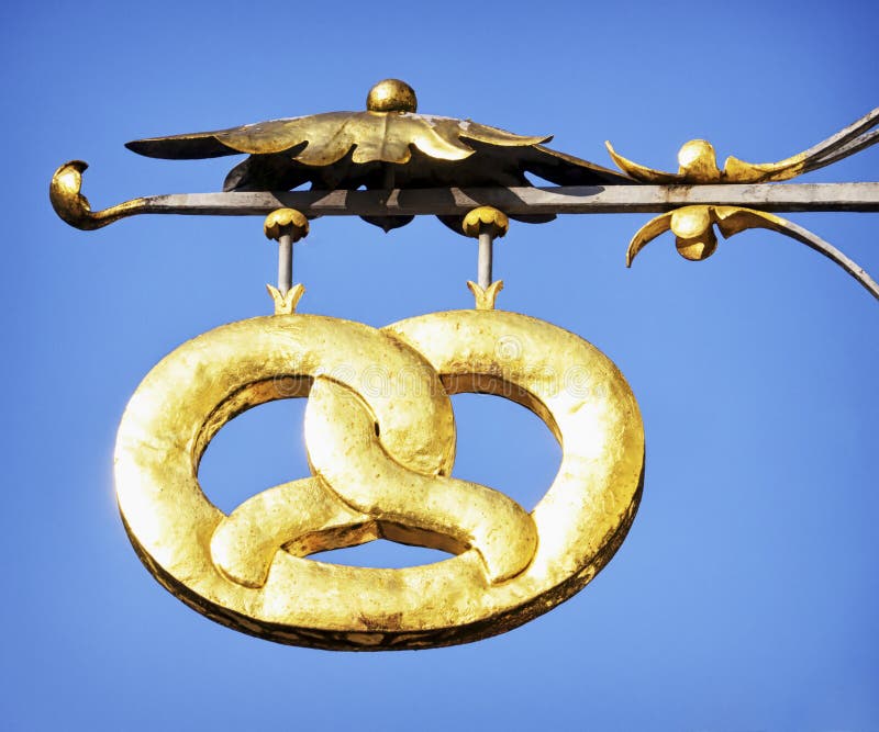Pretzel sign stock image. Image of design, advertise - 34802023