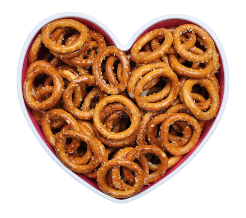 Pretzels ring stock image. Image of german, pastry, heart - 35215819