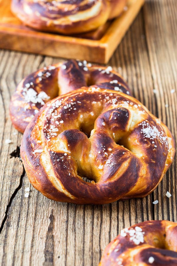 Pretzels, Traditional German Baked Bread Stock Image - Image of looped ...