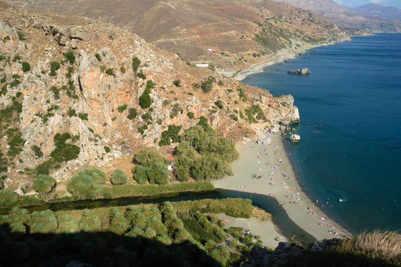 Preveli beach stock photo. Image of preveli, pond, lake - 83126632