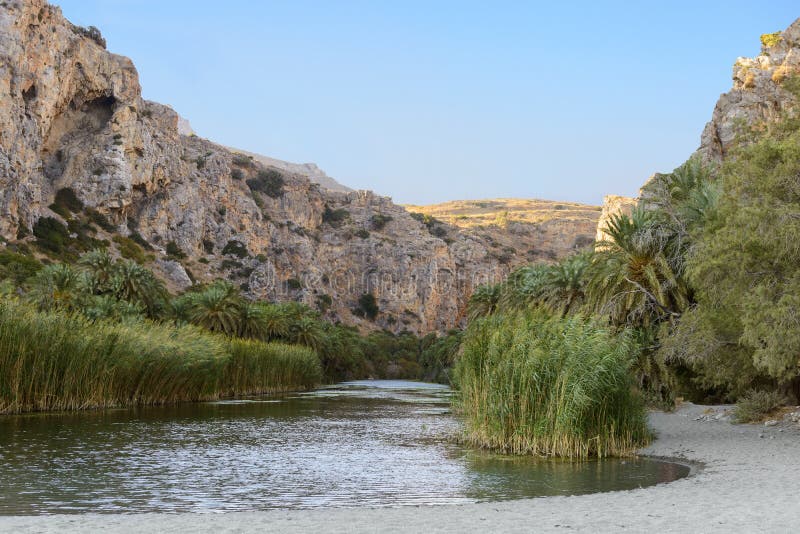Preveli River. Crete. Greece Stock Image - Image of people, rock: 34306963