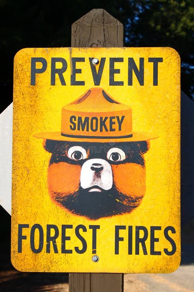 Prevent Forest Fires Sign editorial stock photo. Image of outreach ...
