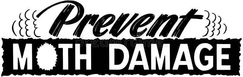 Prevent Moth Damage stock vector. Illustration of 1940 - 42095527