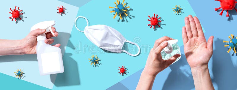 Prevent virus and germs stock photo. Image of hand, covid19 - 201350180