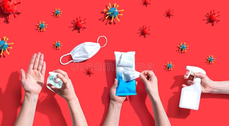 Prevent virus and germs stock photo. Image of hand, covid19 - 201350180