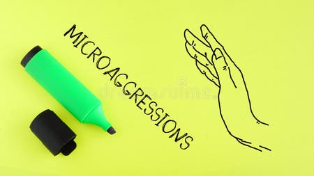 Preventing Microaggressions is Shown Using the Text Stock Photo - Image ...
