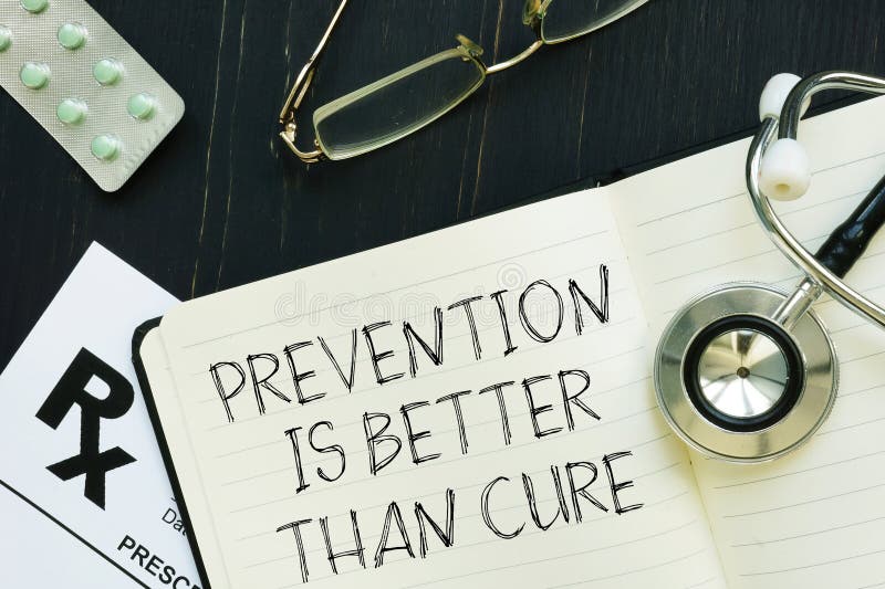 Prevention is Better Than Cure is Shown As Medical Concept Stock Photo ...