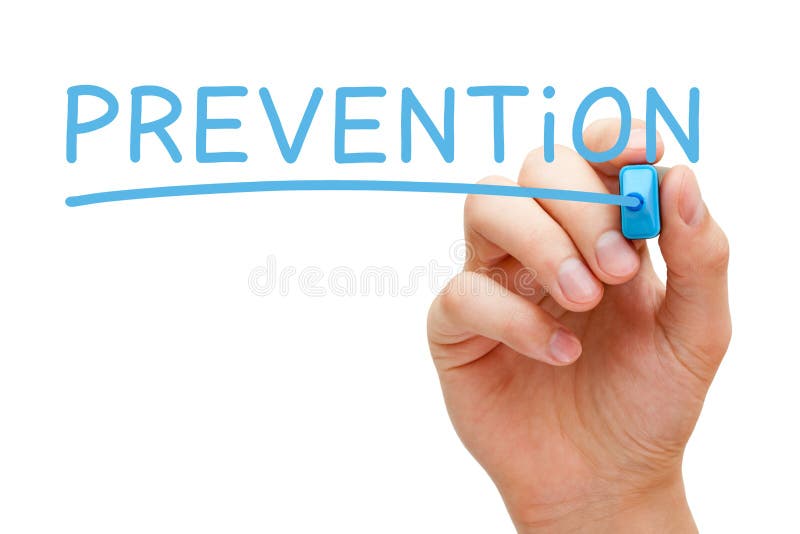 Prevention Blue Marker stock photo. Image of awareness - 94192970
