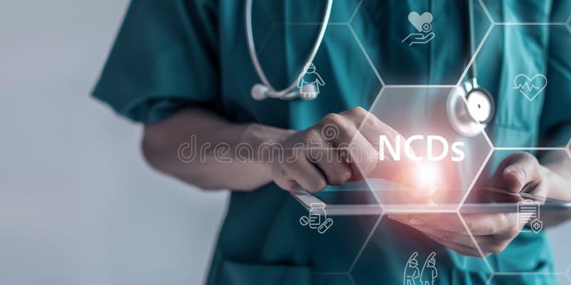 Prevention, Detection and Treatment of NCDs Concept. Medical ...