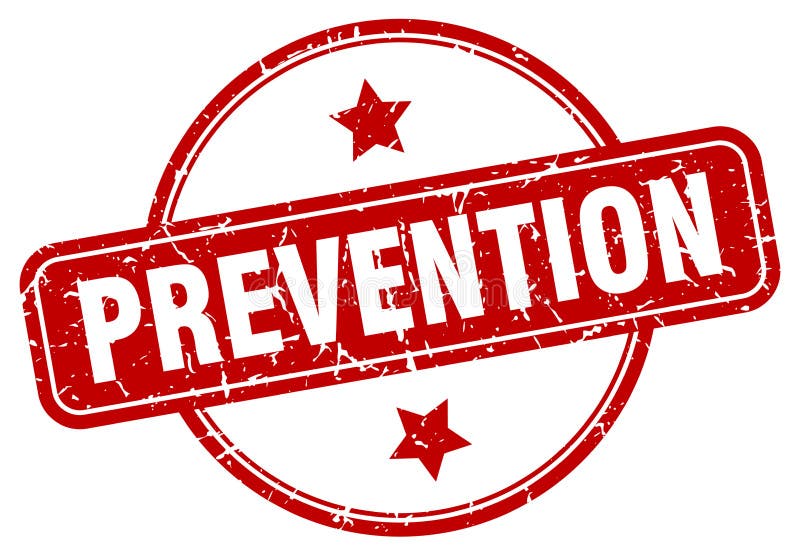 Prevention Stamp. Prevention Round Vintage Grunge Label Stock Vector ...