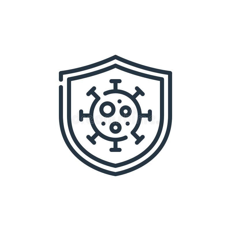 Prevention Vector Icon Isolated on White Background. Outline, Thin Line ...