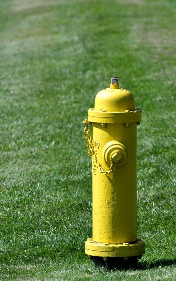 Prevention: Yellow Fire Hydrant Stock Image - Image of hydrant, fire ...