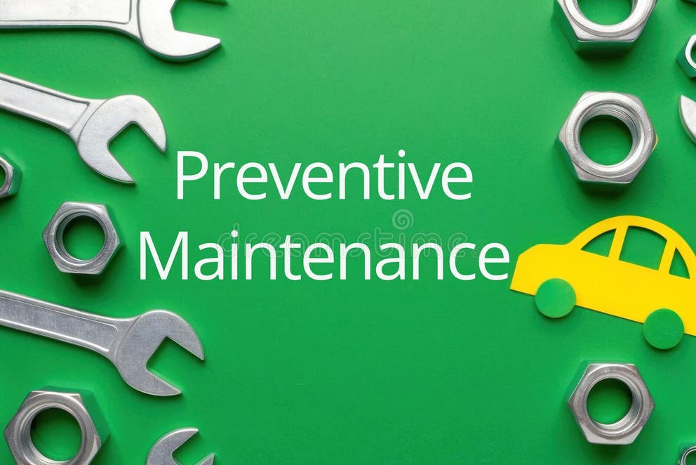 Preventive Maintenance Text Words Meaning Theme of Diagnostics and Auto Service Stock ...