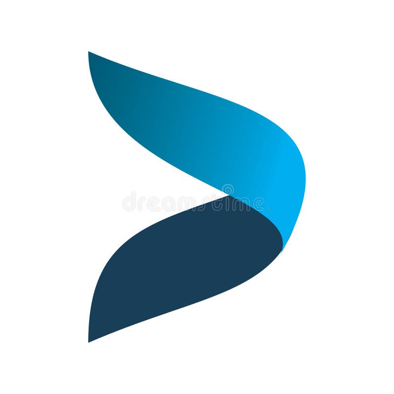 Blue Arrow Corner Smooth Logo Design Stock Illustration - Illustration ...