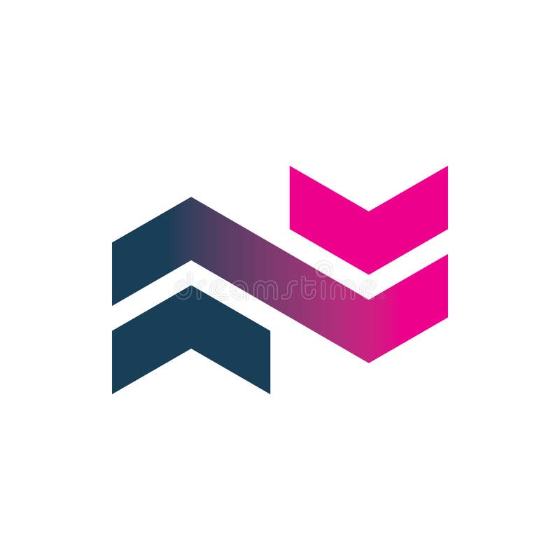 Creative Color Shape Arrow Code Up Down Logo Design Stock Vector ...