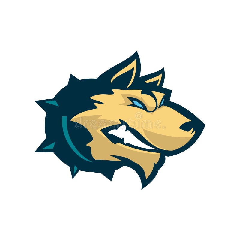 Angry Strong Dog Logo Design Stock Illustration - Illustration of angry ...