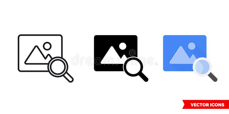 Preview Icon of 3 Types Color, Black and White, Outline. Isolated ...