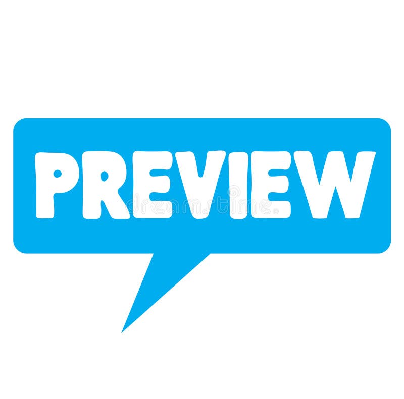 Preview label on white stock vector. Illustration of recommendation ...