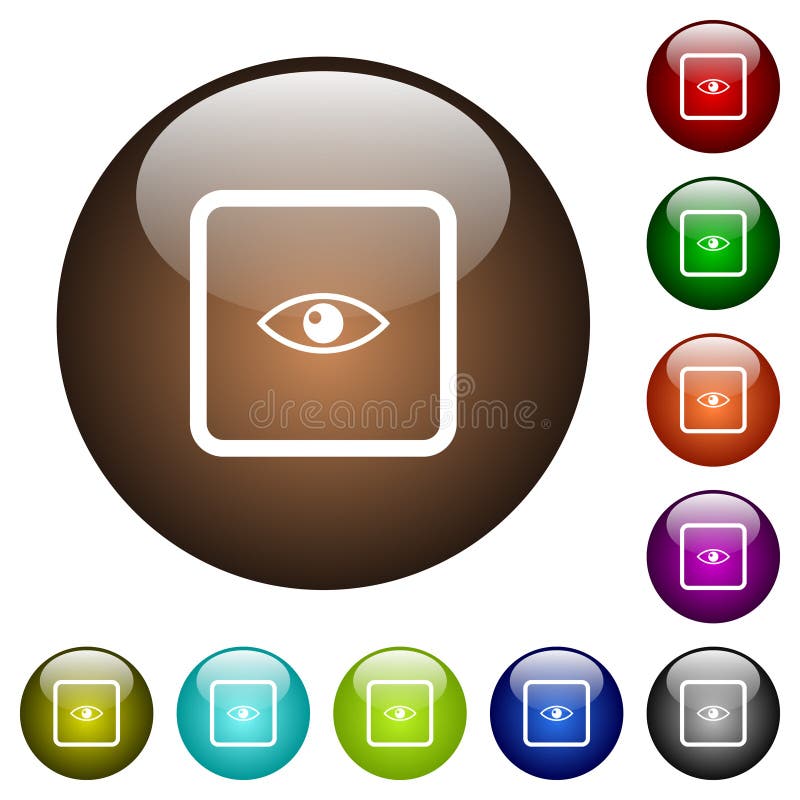Preview Object Color Glass Buttons Stock Vector - Illustration of ...