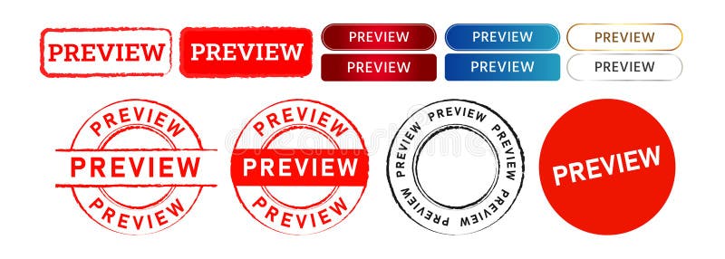 Preview Rubber Button and Rubber Stamp Label Sticker Sign for Reviewing ...