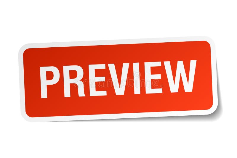 Preview Sticker. Preview Sign Set Stock Vector - Illustration of page ...