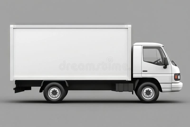 A Preview of Vehicle Signage, Displaying a White Van on a Light-colored ...