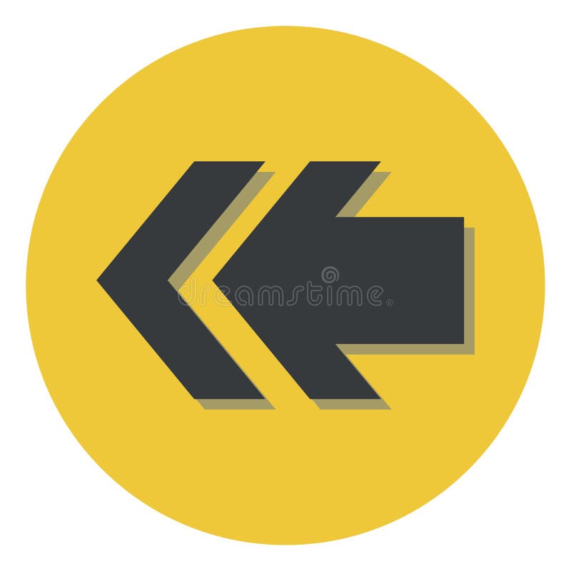 Previous Arrow Button, Icon Stock Vector - Illustration of arrow ...